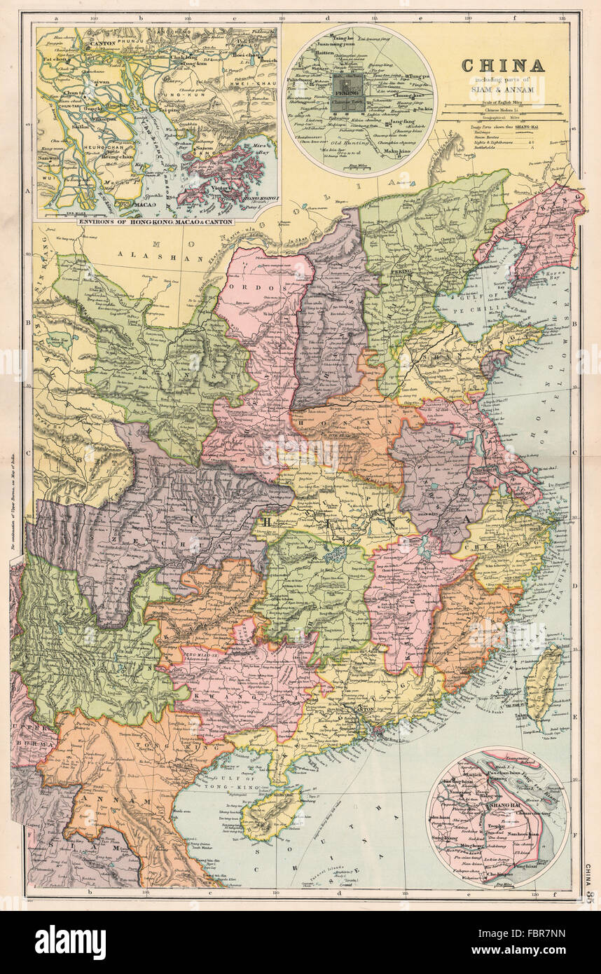 China map river hi-res stock photography and images - Alamy