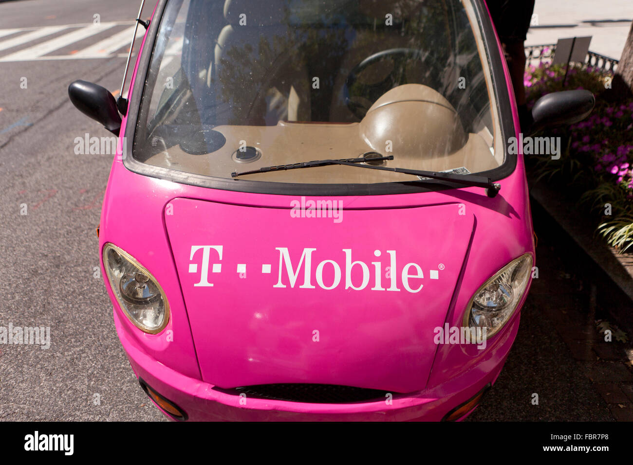 T-Mobile electric promotion car - Washington, DC USA Stock Photo - Alamy