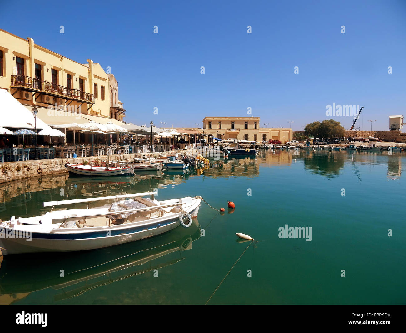 Views of the harbour and the waterfront with boats at the dock, a ...