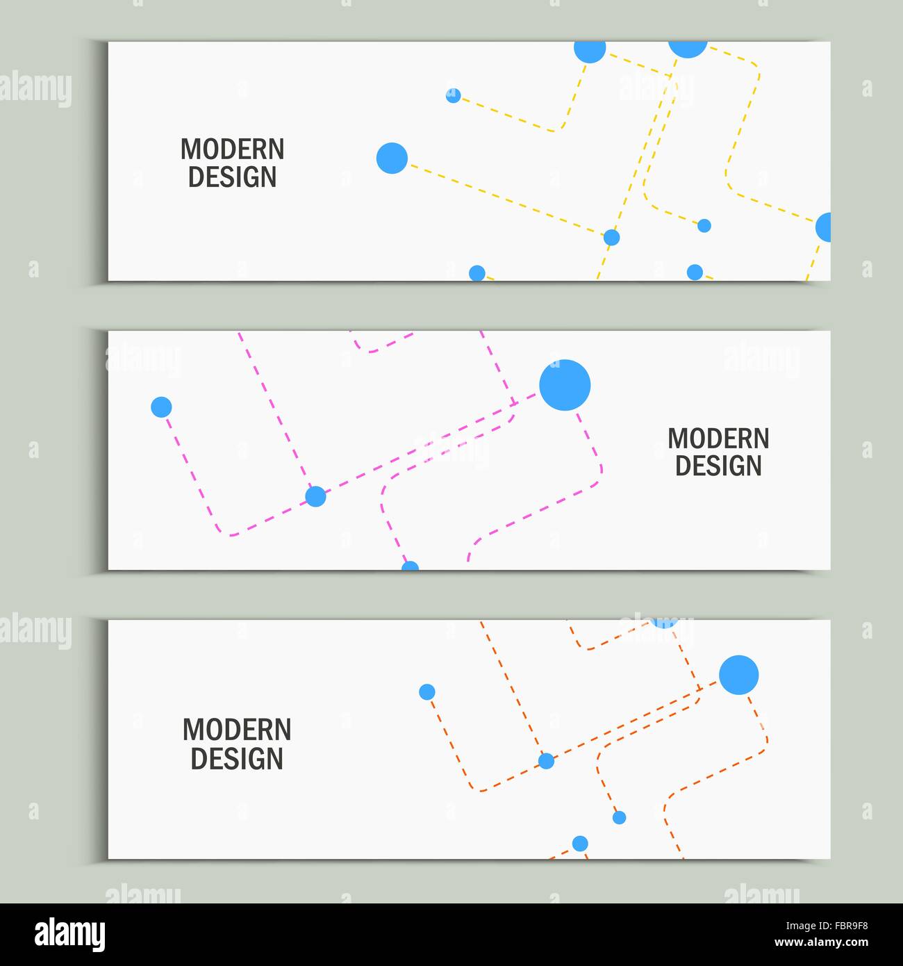 Abstract banner background dotted lines and balls Stock Vector Image ...