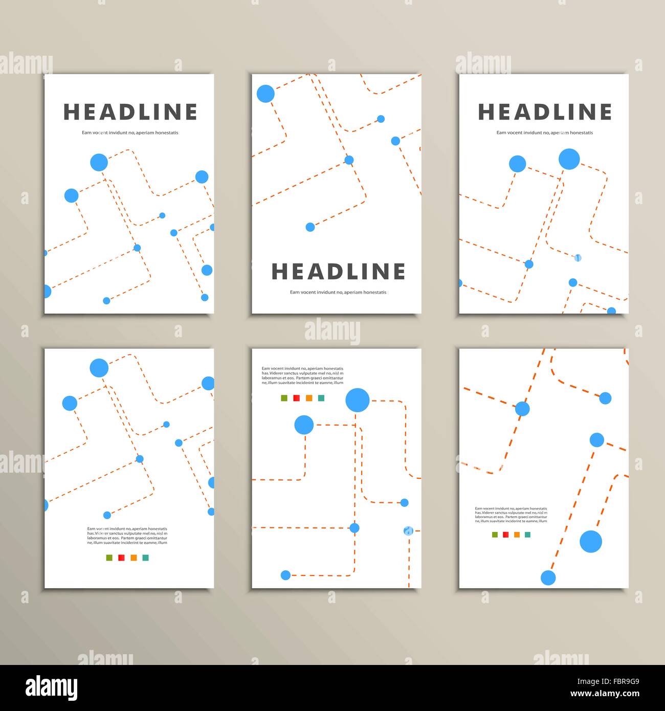 Abstract cover background of dotted lines and balls Stock Vector Image ...