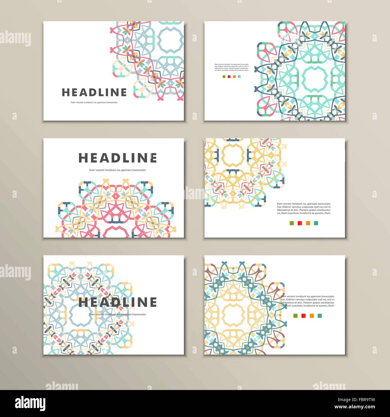 Vector beautiful pattern on printed product. Design for books, banners ...
