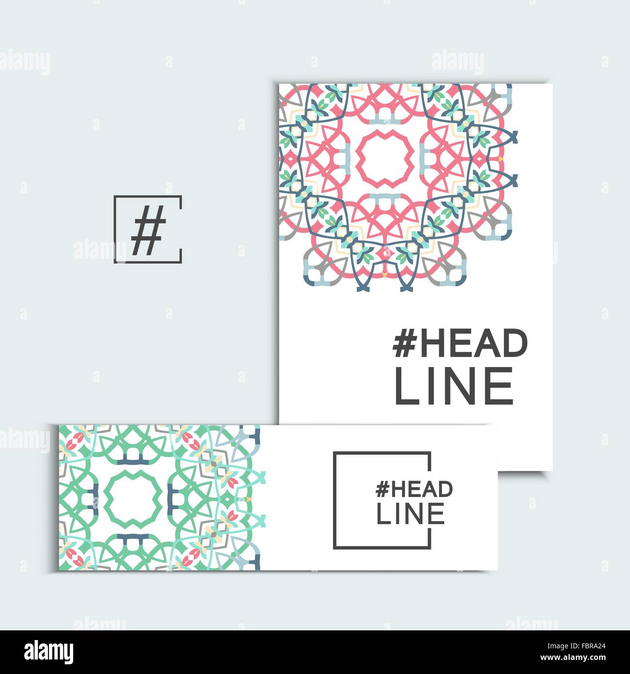 Vector beautiful pattern on printed product. Design for books, banners ...