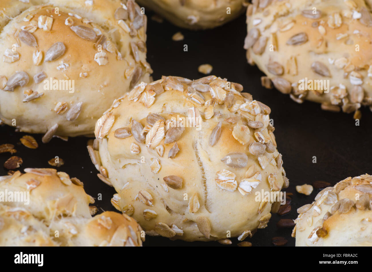 group of healthy homemade buns Stock Photo - Alamy