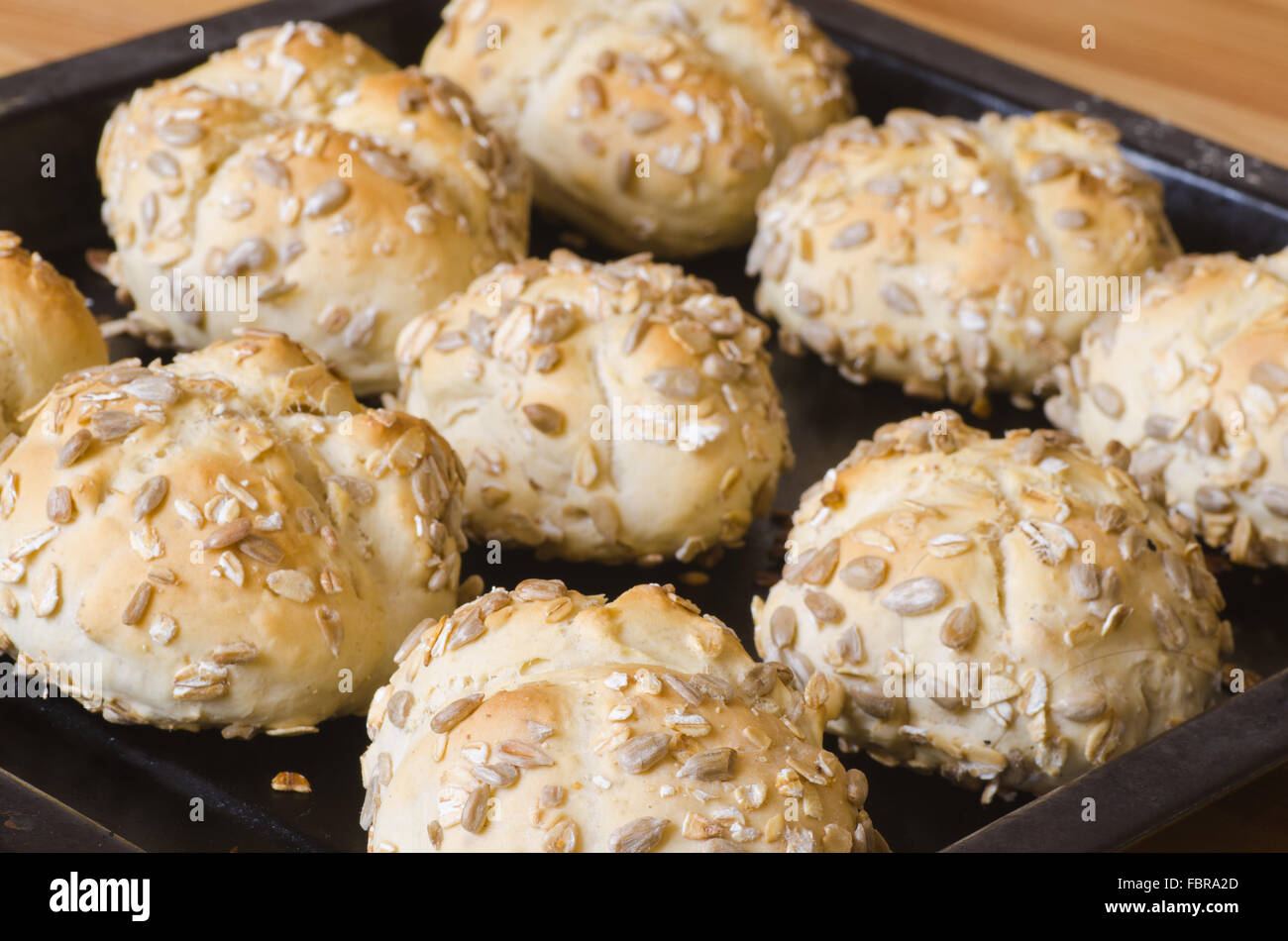 group of healthy homemade buns Stock Photo - Alamy