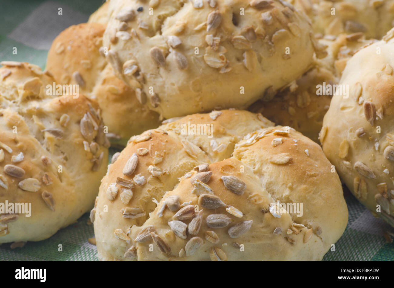 group of healthy homemade buns Stock Photo - Alamy