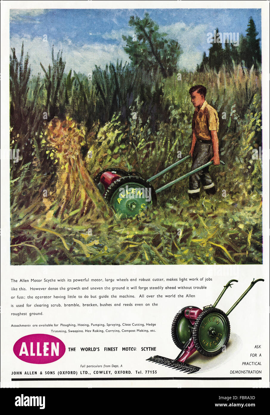 Original vintage full page colour advert from 1950s. Advertisement from ...
