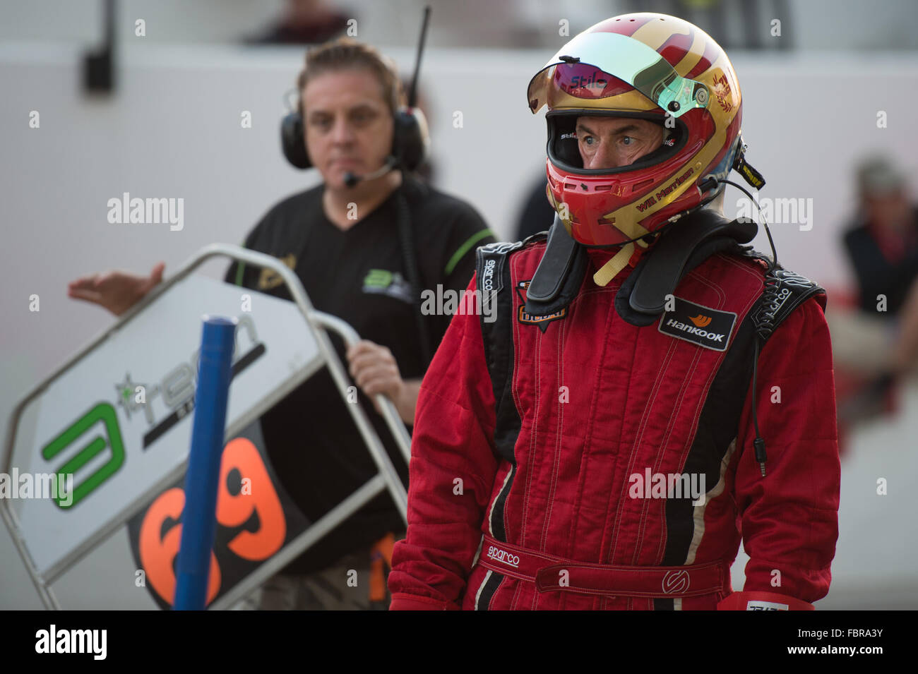 Scottish driver Will Morrison of 2W Racing in the pit lane during the ...