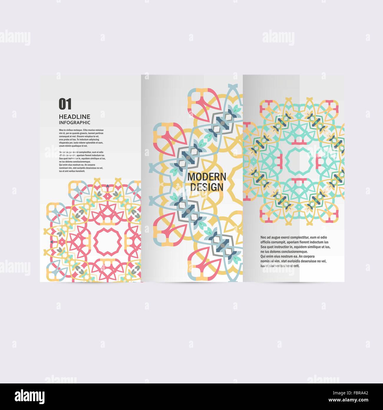 Vector beautiful pattern on printed product. Design for books, banners ...