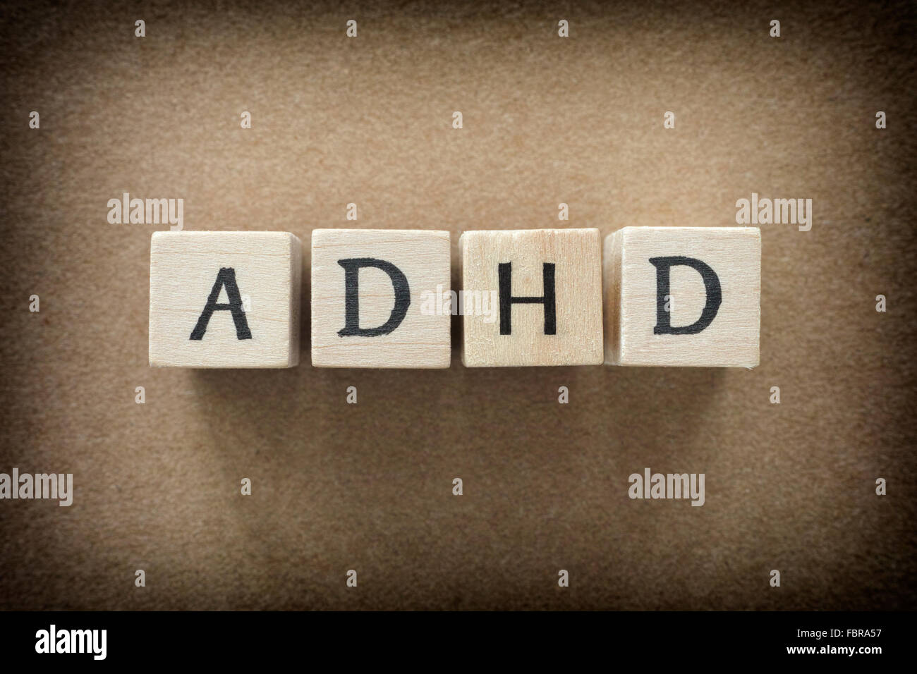 ADHD abbreviation on wooden blocks. ADHD is Attention deficit ...