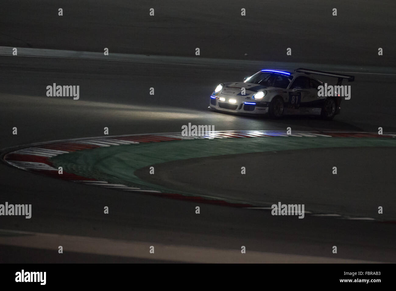 Porsche 991 Cup of Team Lechner Racing Middle East on the track during ...