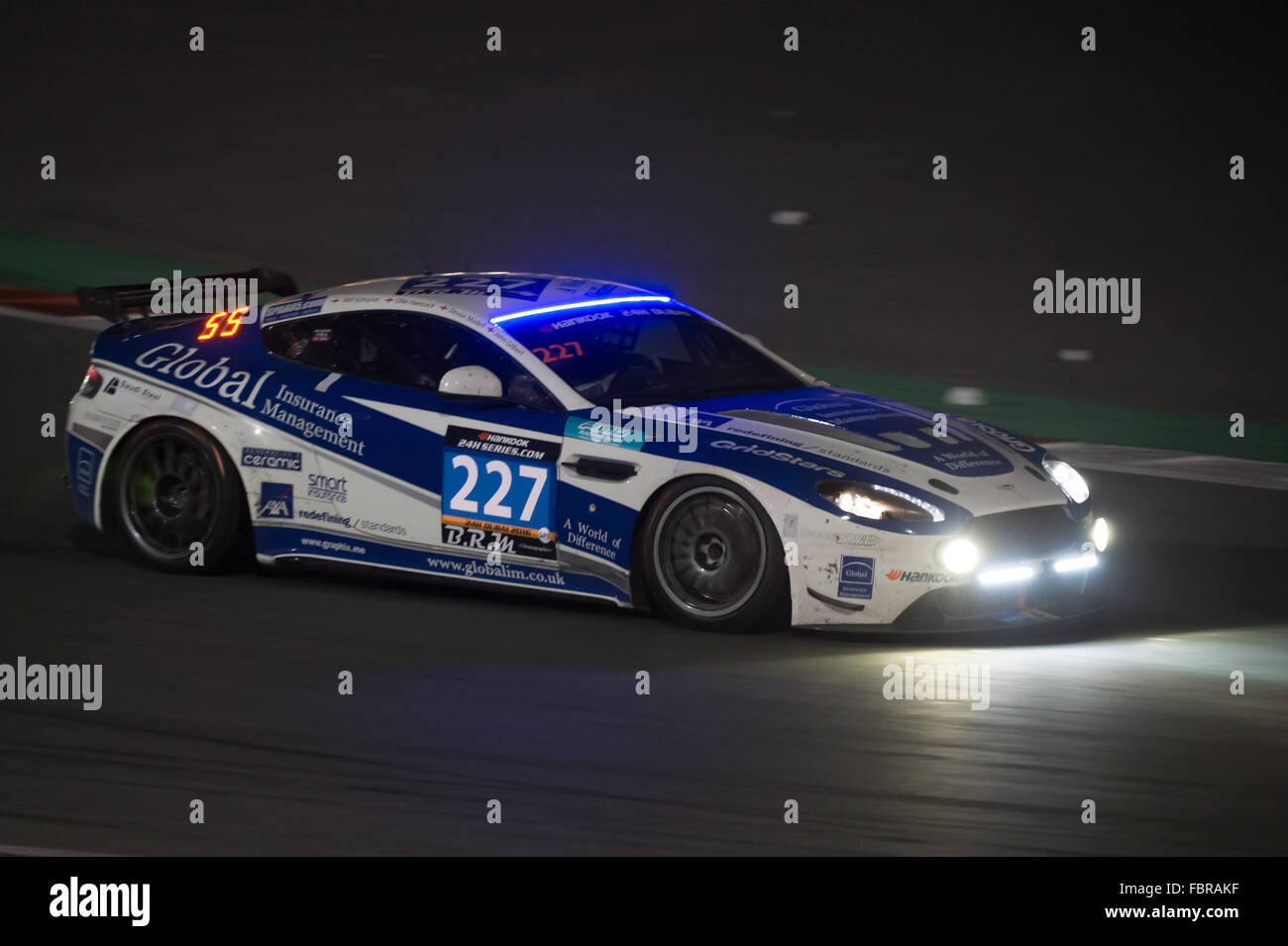 The Aston Martin Vantage of Speedworks Motorsport on the track during ...