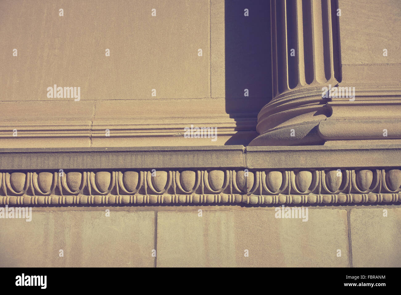 Stone Border and Column Stock Photo - Alamy
