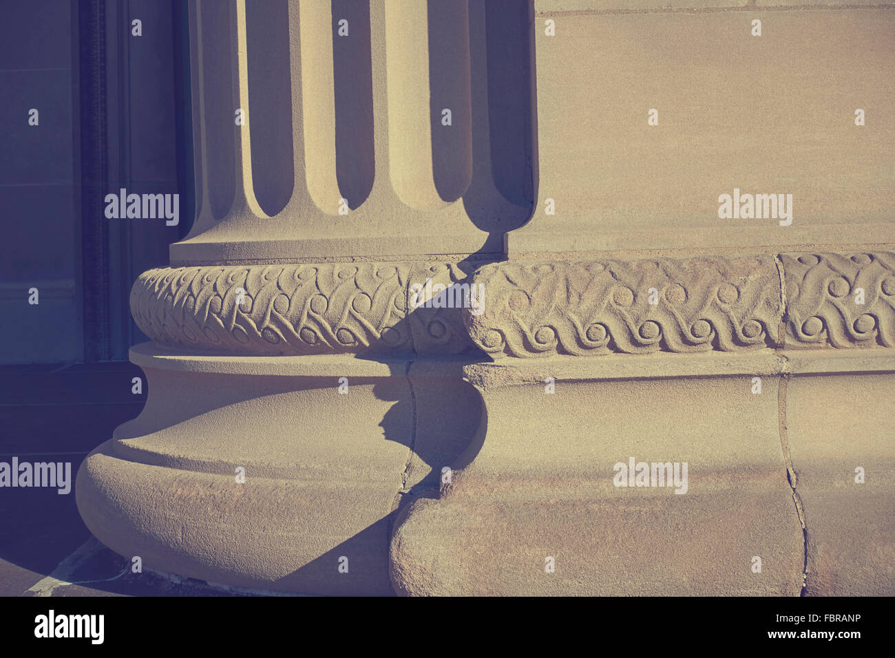 Base of Two Columns Stock Photo - Alamy