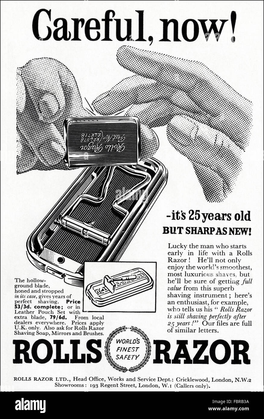 1950s male advertisements hi-res stock photography and images - Alamy