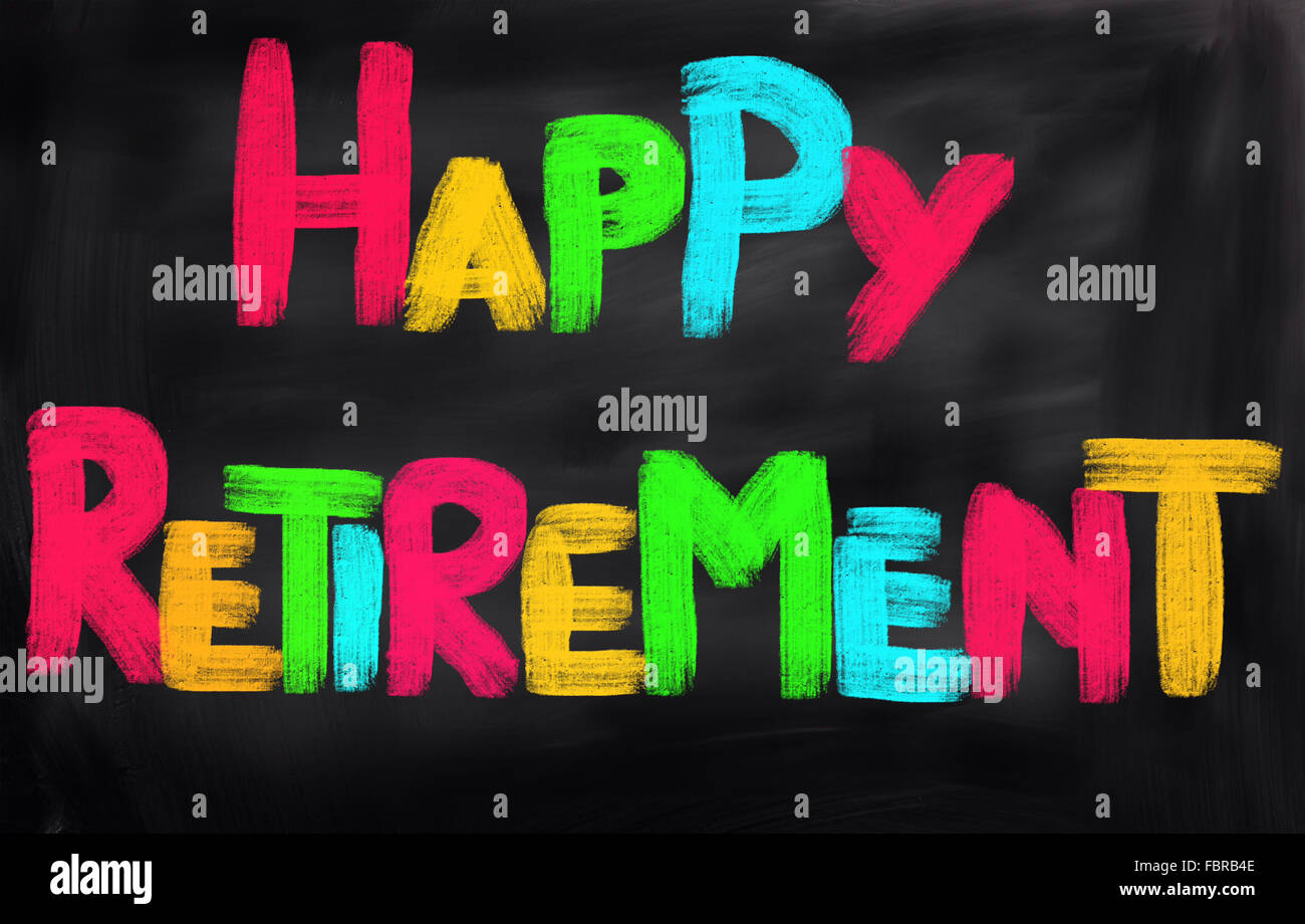 Happy Retirement Concept Stock Photo - Alamy