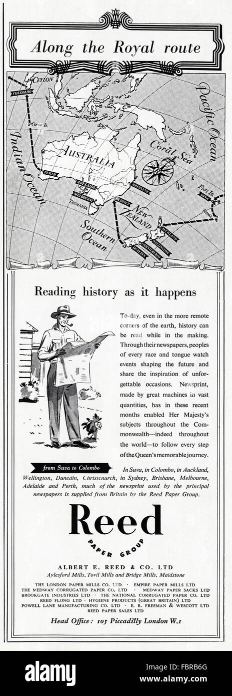 Vintage paper advertisement hi-res stock photography and images - Alamy