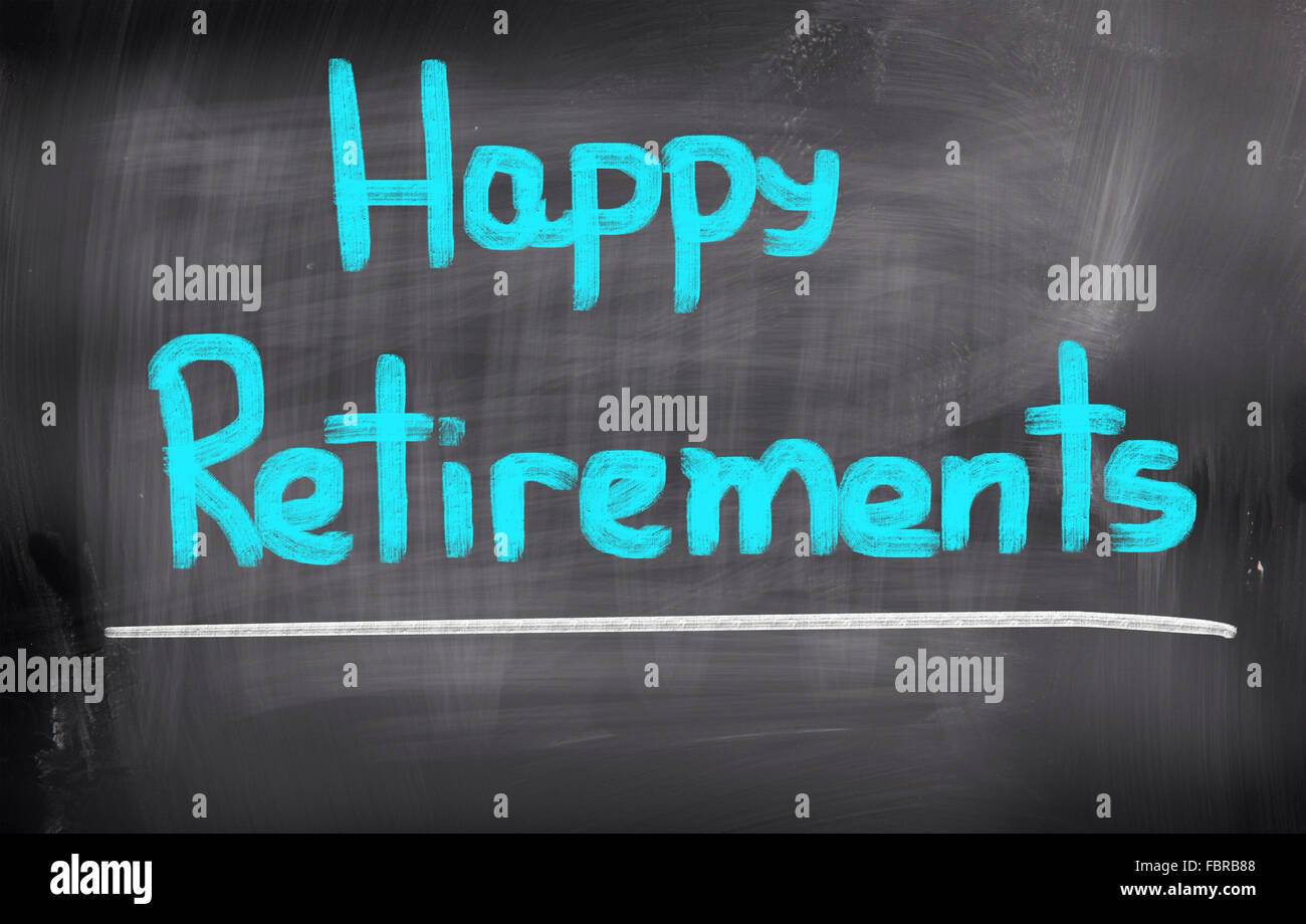 Happy Retirement Concept Stock Photo - Alamy