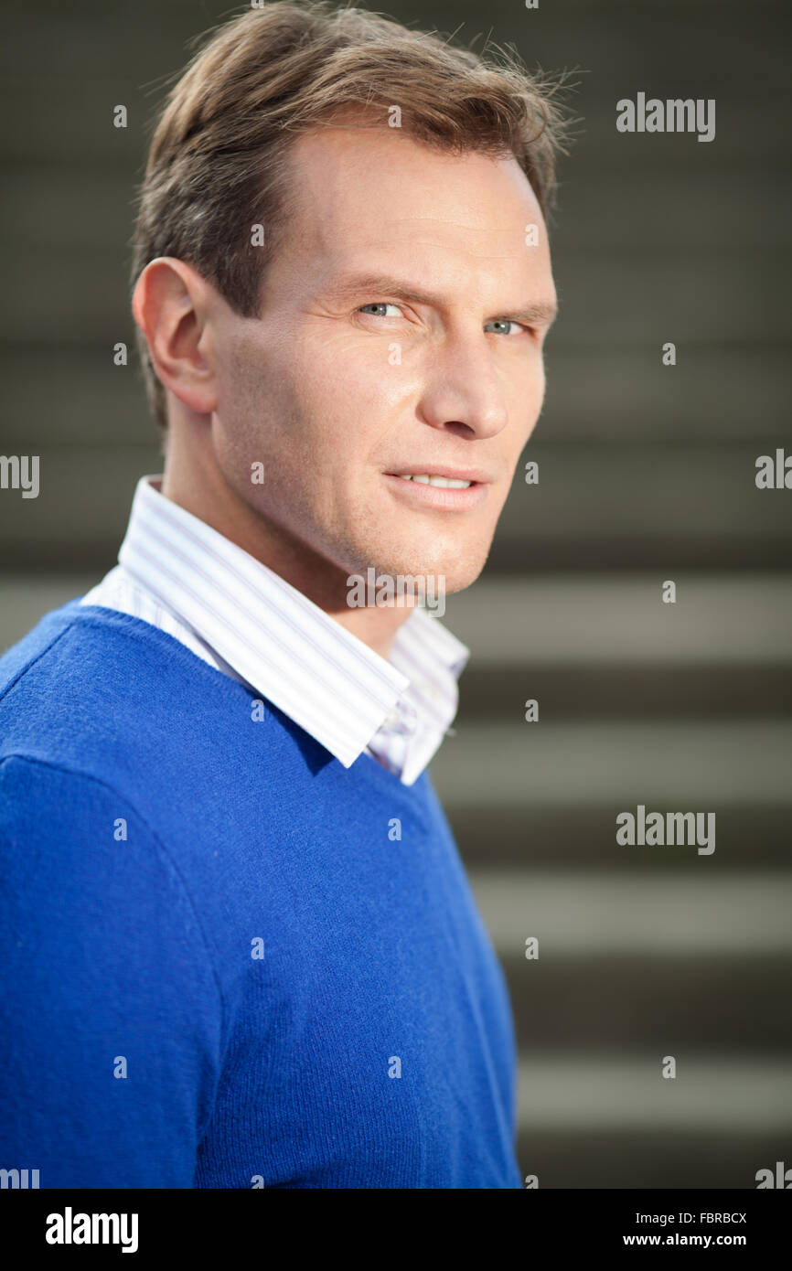 Portrait of adult man Stock Photo - Alamy