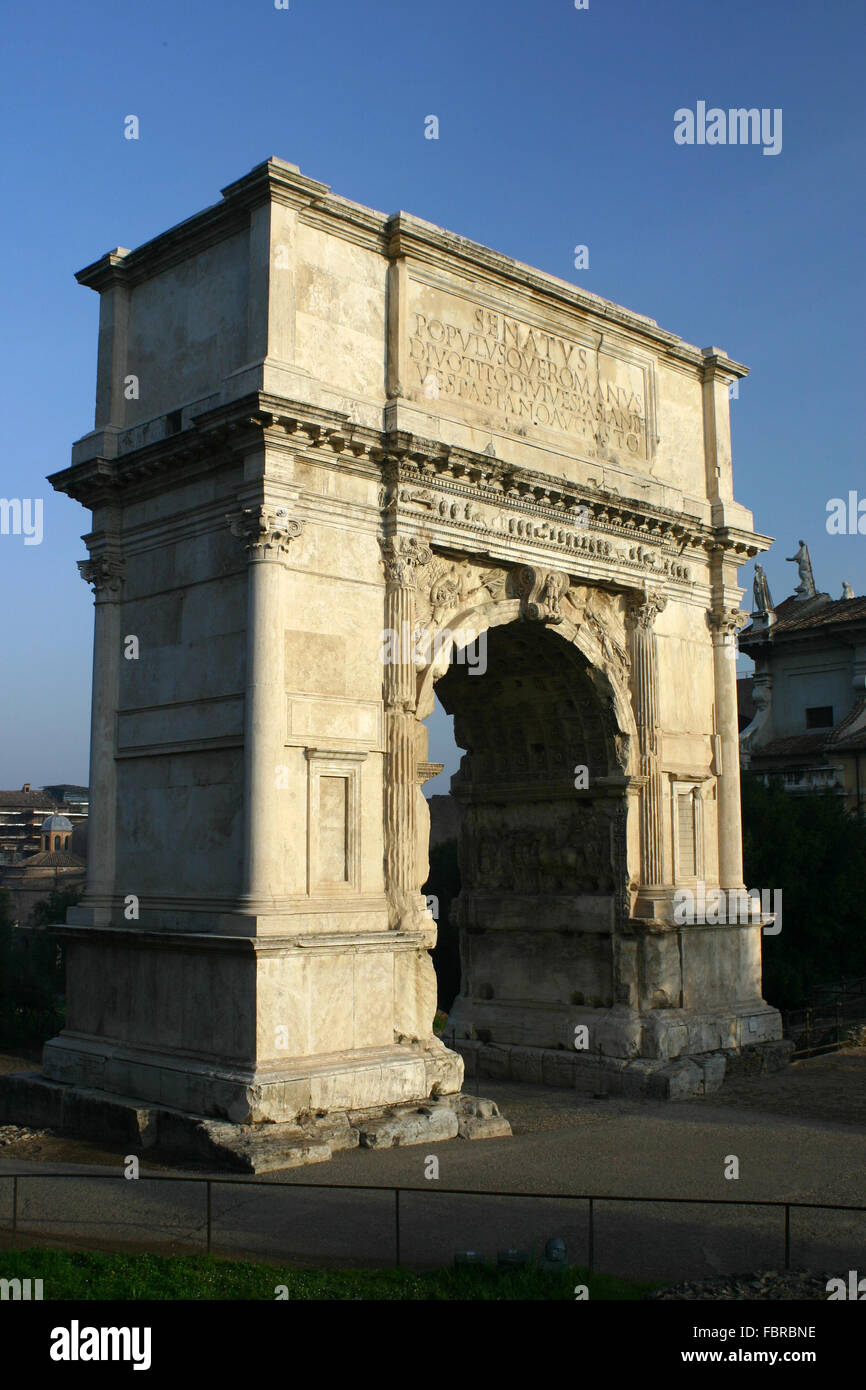 Arch of Titus, Rome Italy Stock Photo - Alamy