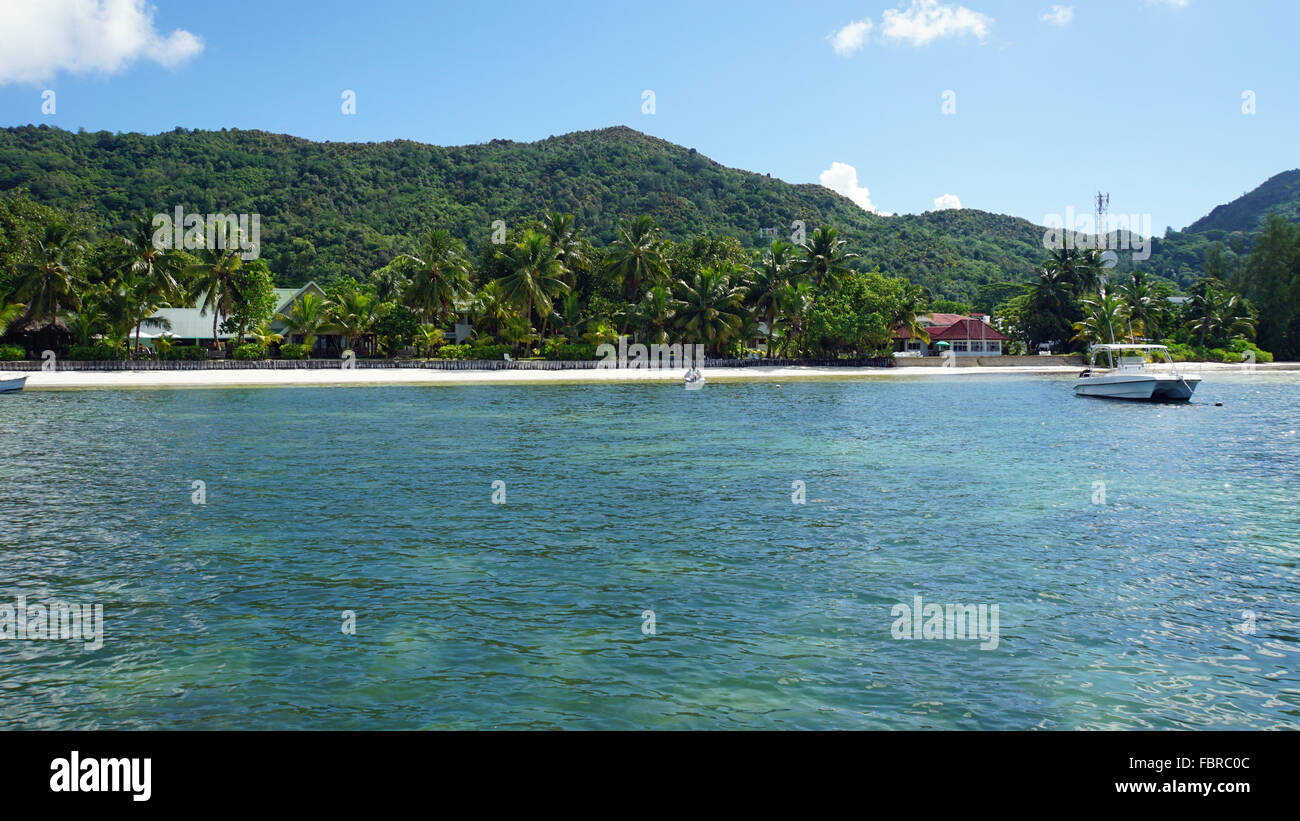 green landscape on seychelles islands Stock Photo - Alamy