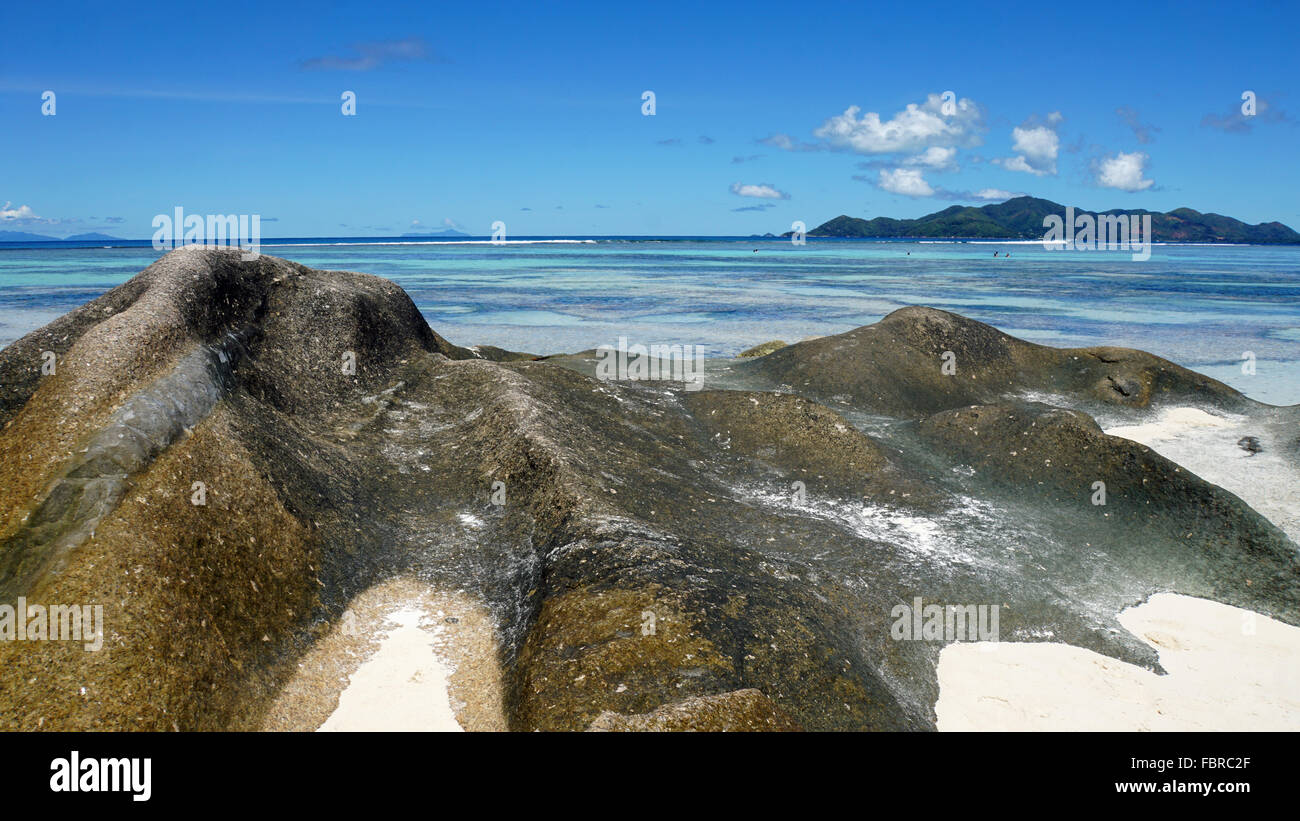 amazing granite rocks on a tropical beach Stock Photo - Alamy