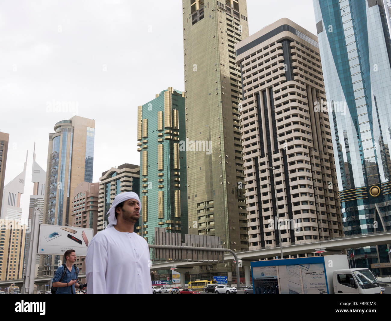 Busy sheikh zayed road aerial hi-res stock photography and images - Alamy