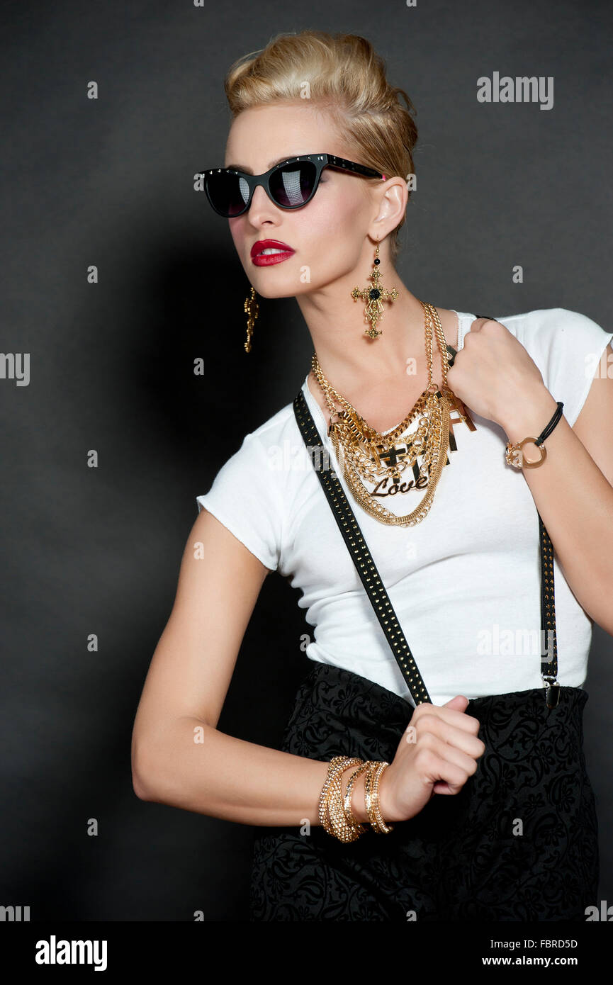 Blonde fashion model hi-res stock photography and images - Alamy