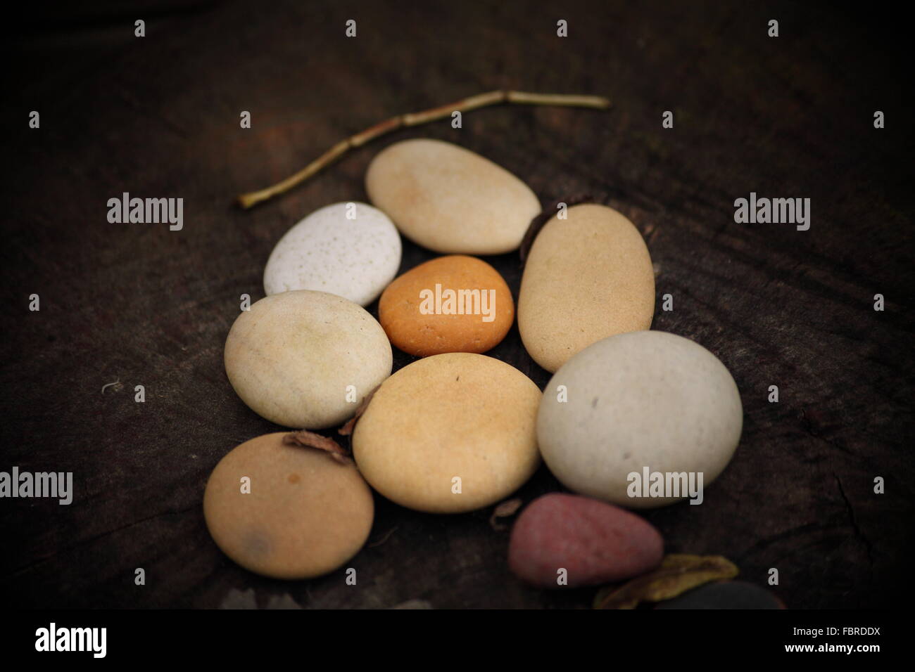 A collection of pebbles Stock Photo - Alamy