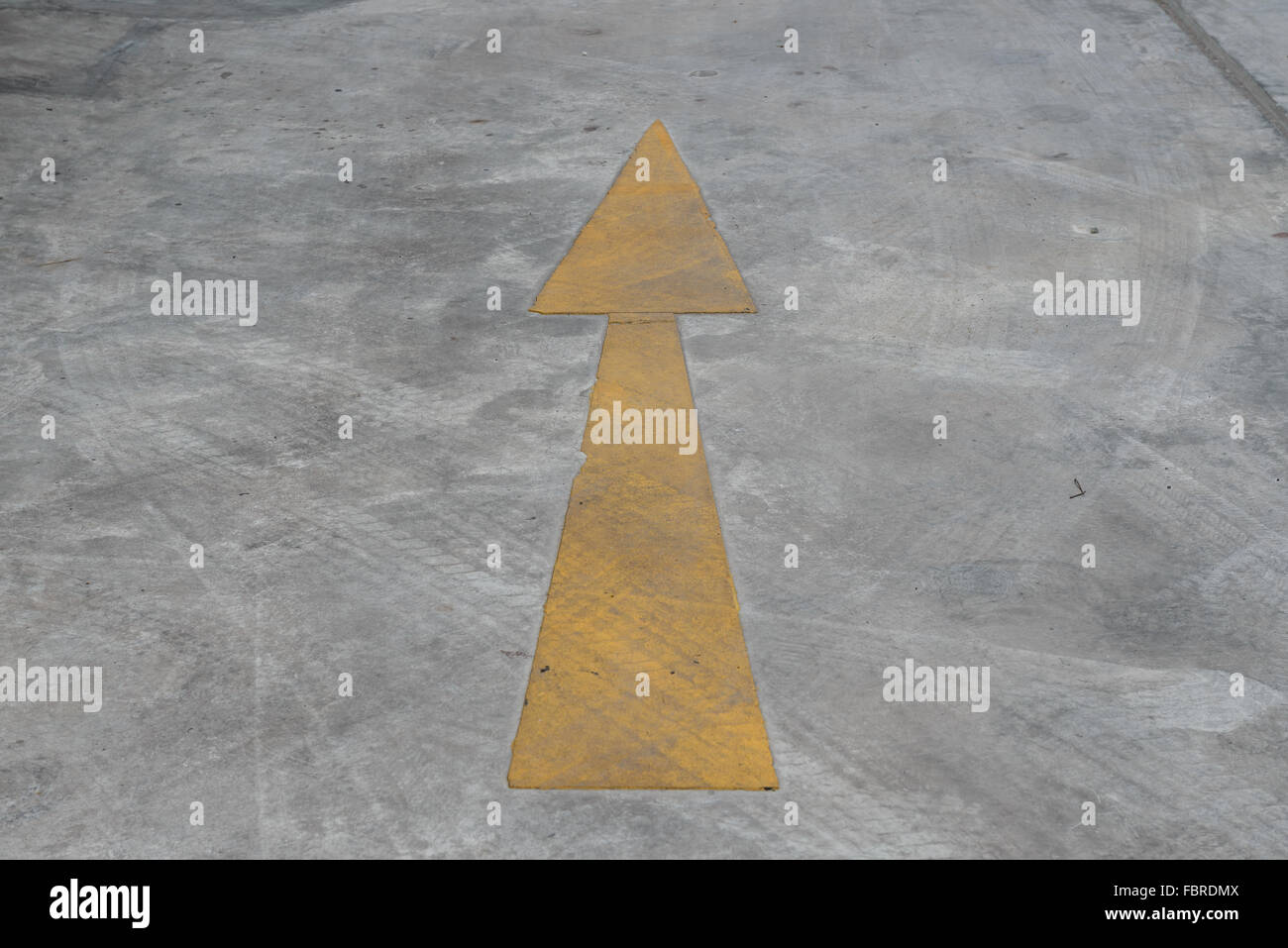 The arrow on a floor can tell you a right way for entrance or exit ...