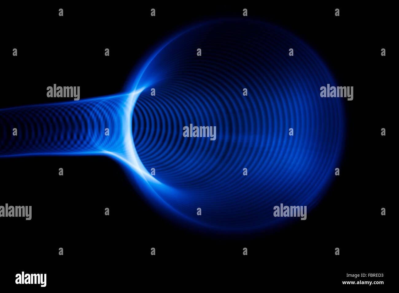 Sound waves in the dark Stock Photo - Alamy