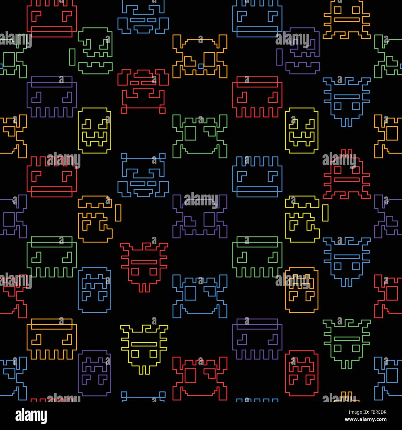 1980s computer graphics Stock Vector Images - Alamy