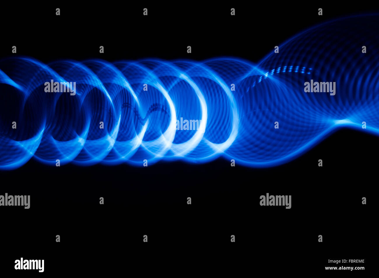 Sound waves in the dark Stock Photo - Alamy