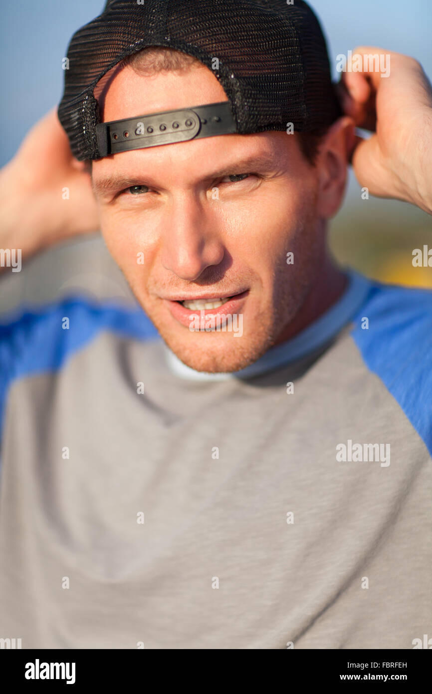 Strong man portrait Stock Photo - Alamy