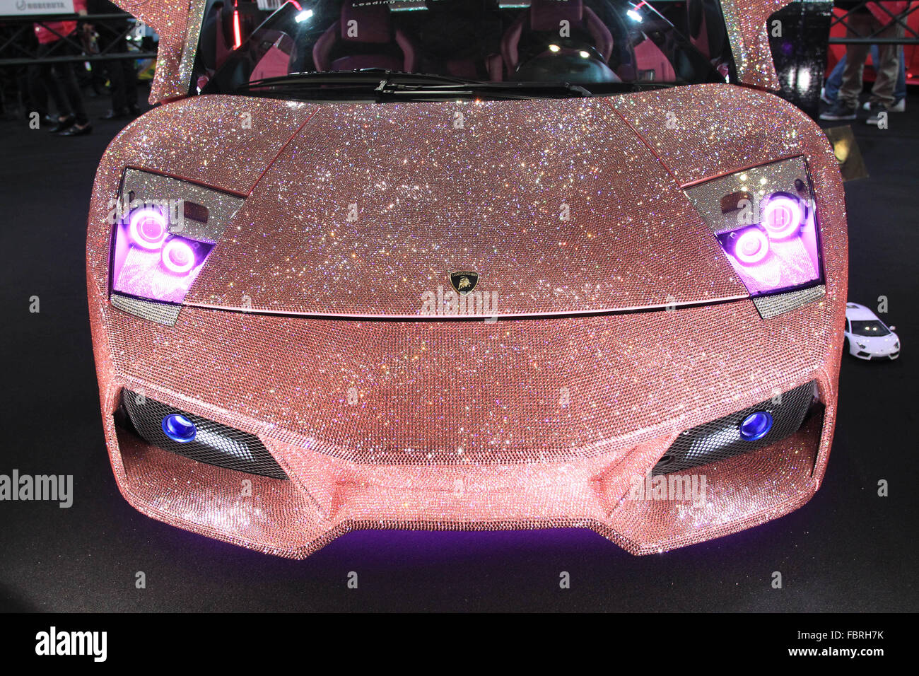 Special custom made Lamborghini is displayed during the Tokyo Auto ...