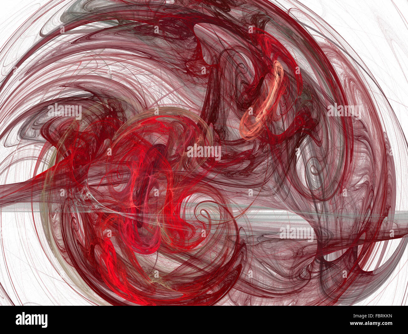 digital fractal on white background Stock Photo - Alamy