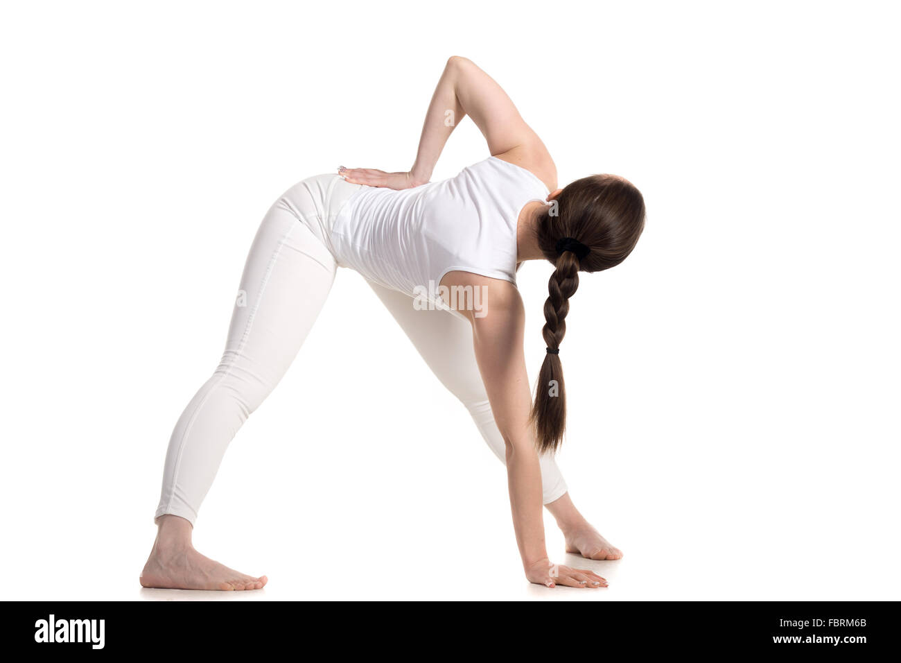 Yoga class standing straddle hi-res stock photography and images - Alamy