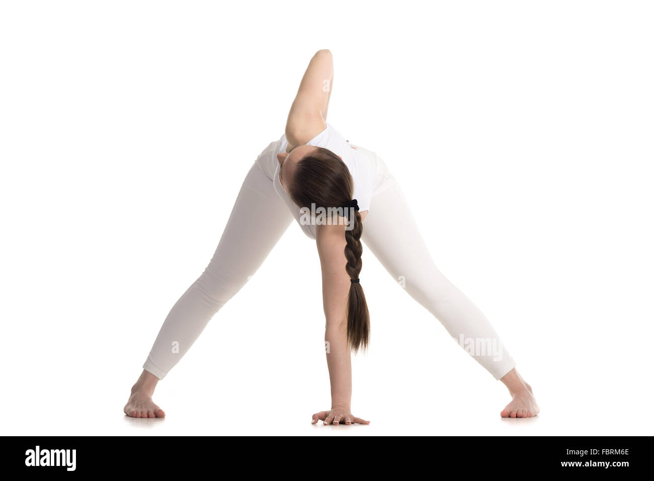 Yoga class standing straddle hi-res stock photography and images - Alamy