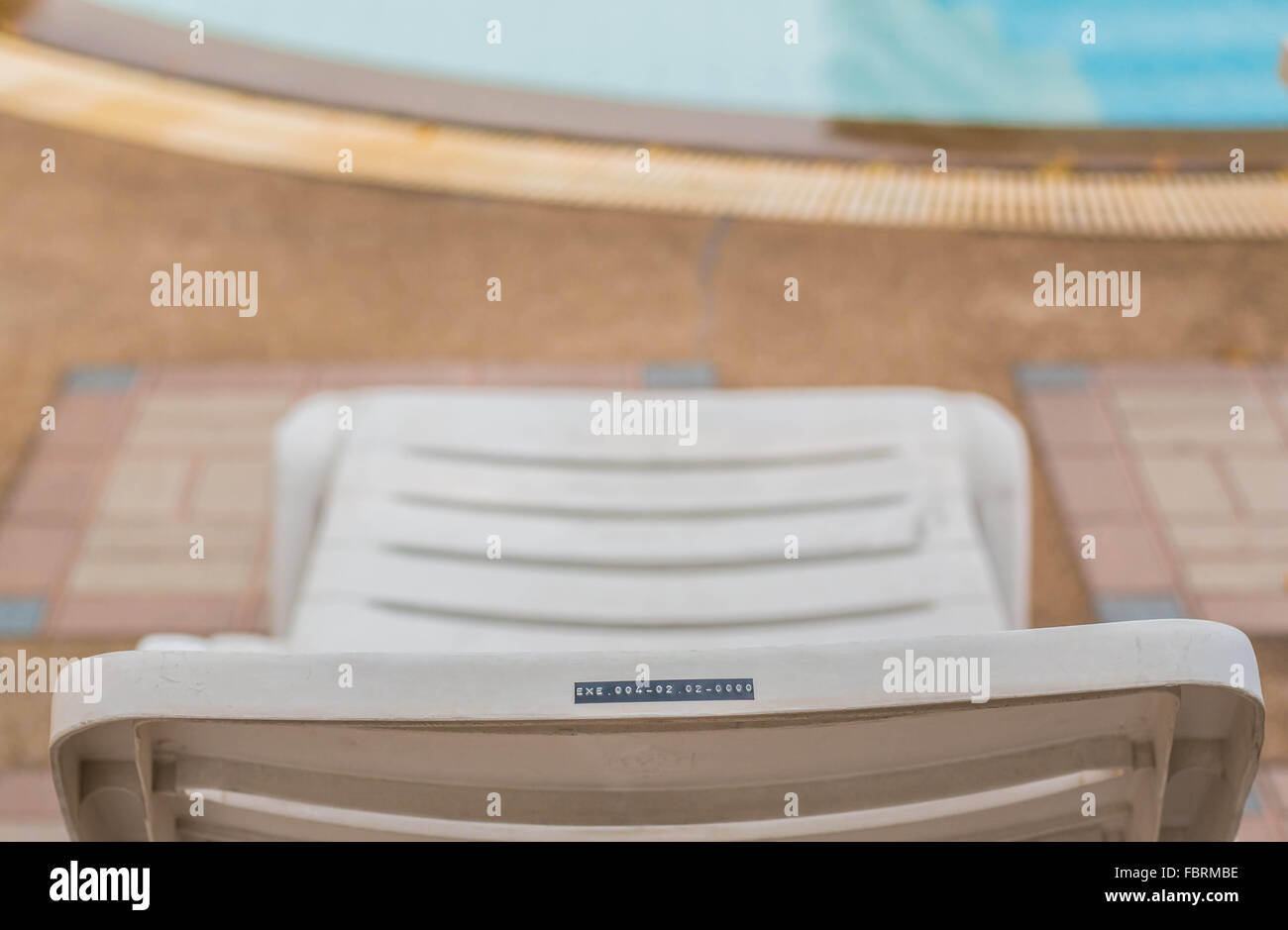 The backrest of the chair for relaxing in the pool Stock Photo - Alamy