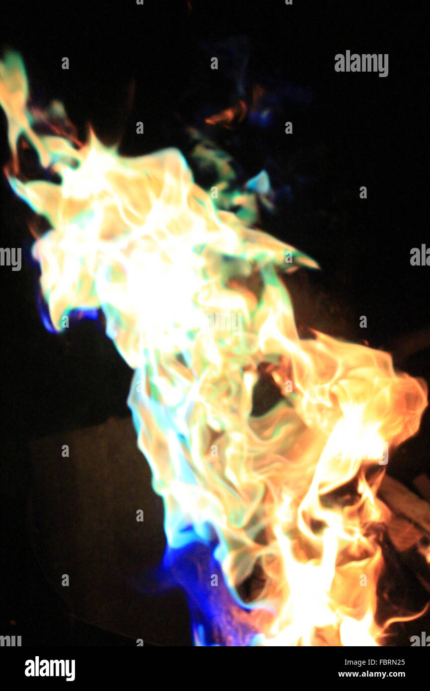 Fire colorful blue red flames hi-res stock photography and images - Alamy