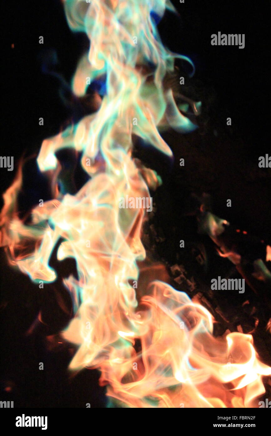 Fire colorful blue red flames hi-res stock photography and images - Alamy