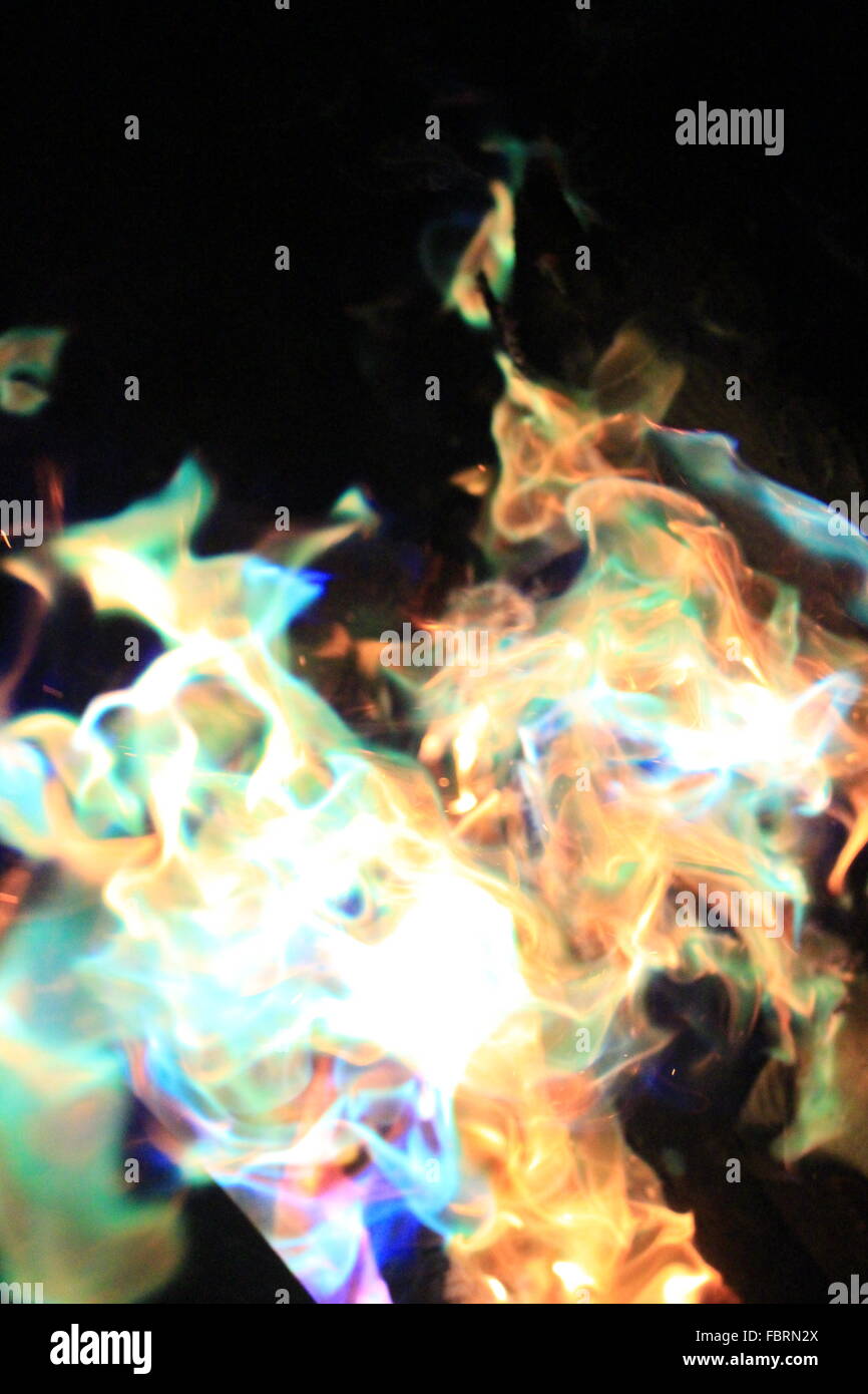 Fire colorful blue red flames hi-res stock photography and images - Alamy