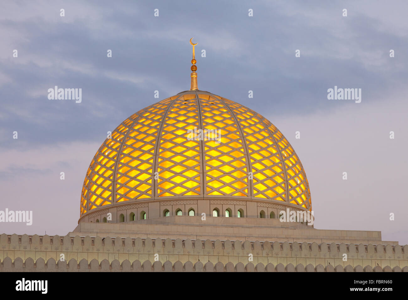 Cupola of the Grand Mosque in Muscat, Oman Stock Photo - Alamy