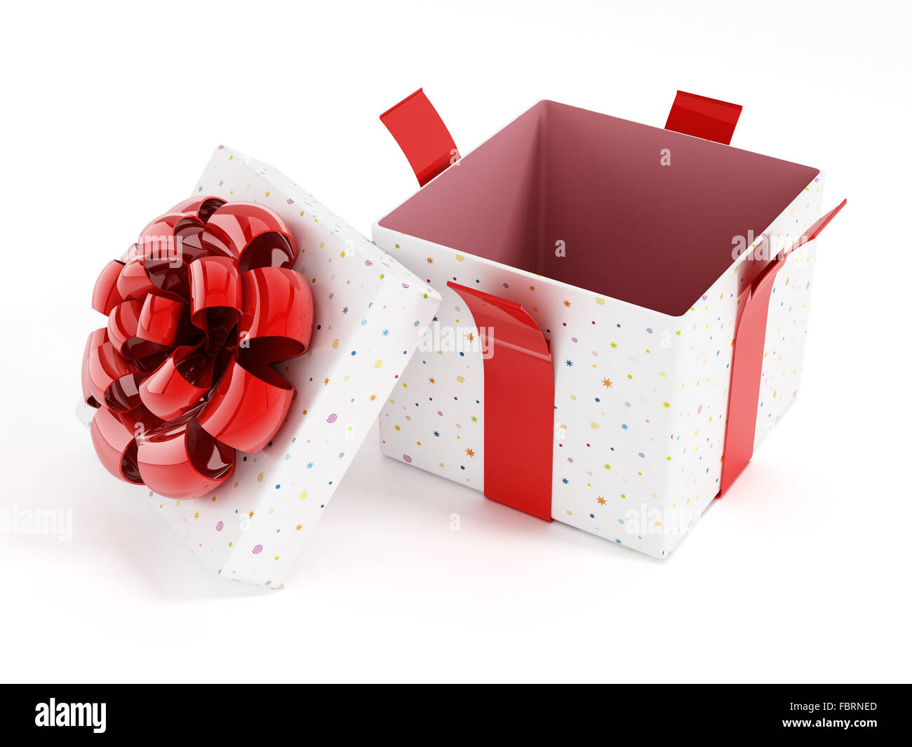 Giftbox with ribbon hi-res stock photography and images - Alamy