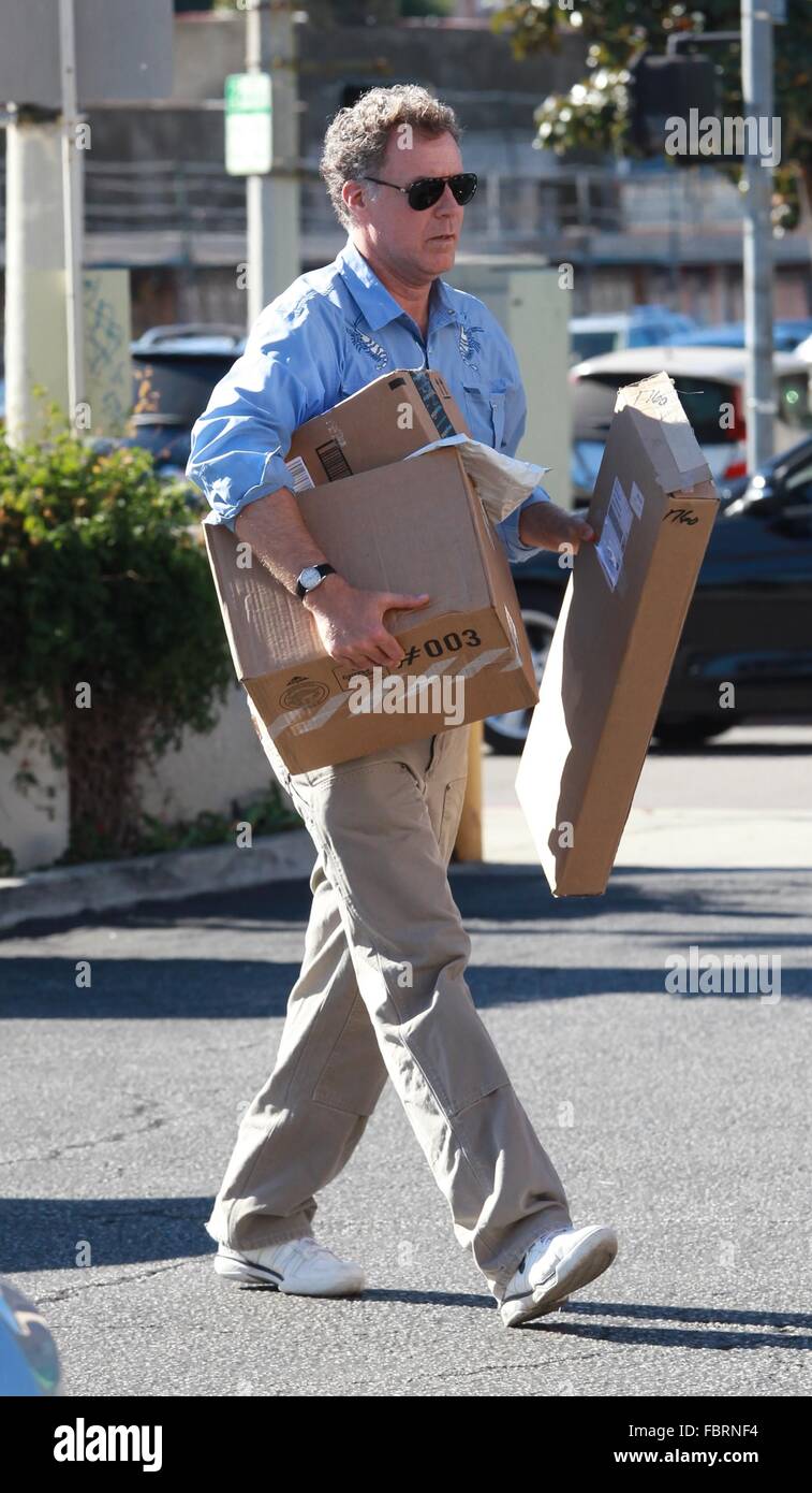 Will Ferrell drops off some Amazon packets at The UPS Store in Beverly ...
