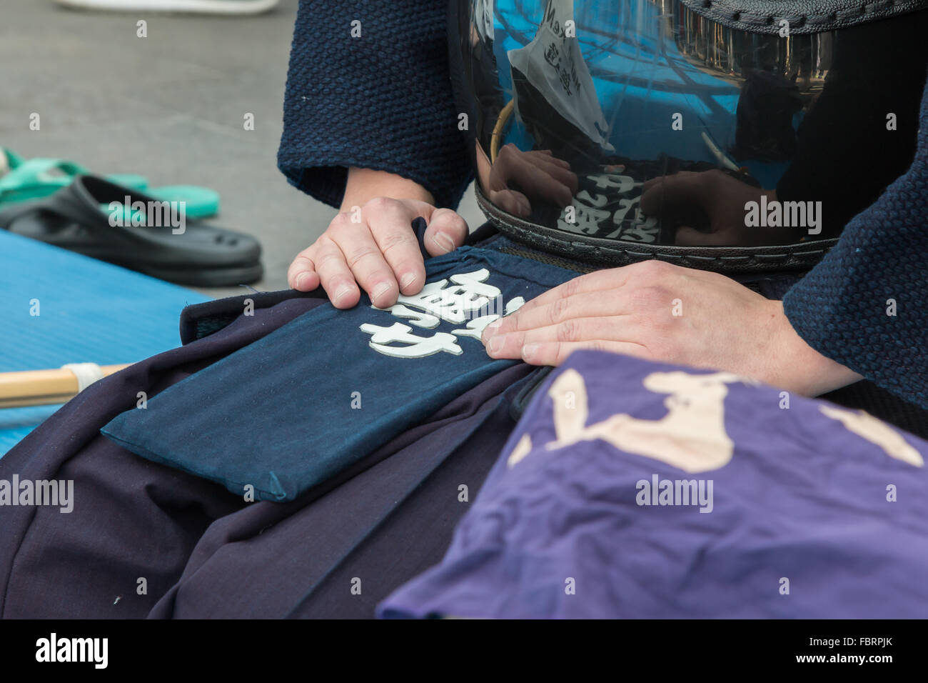 Detail of Kendo Warrior's Traditional Clothes, Japanese Martial Art's ...