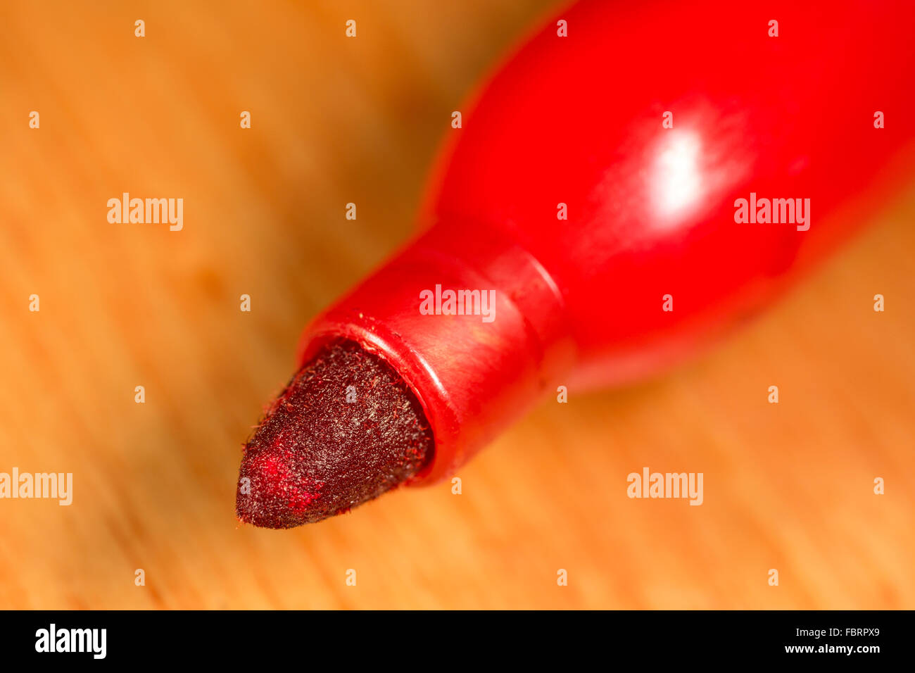Red felt marker (close-up Stock Photo - Alamy
