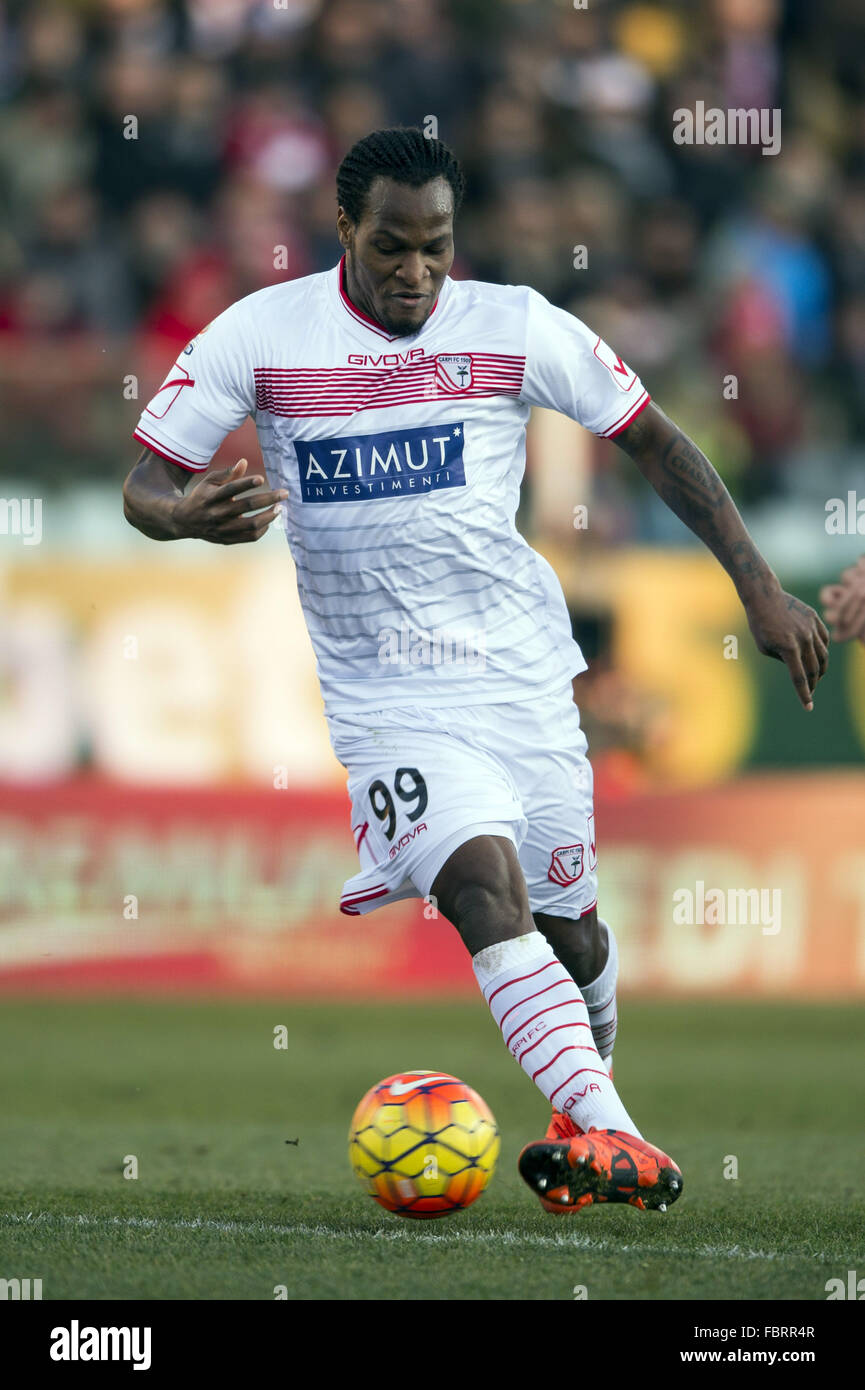 Modena, Italy. 17th Jan, 2016. Jerry Mbakogu (Carpi) Football/Soccer ...