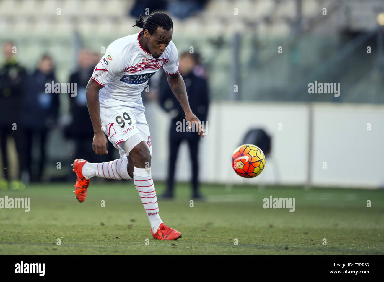 Modena, Italy. 17th Jan, 2016. Jerry Mbakogu (Carpi) Football/Soccer ...