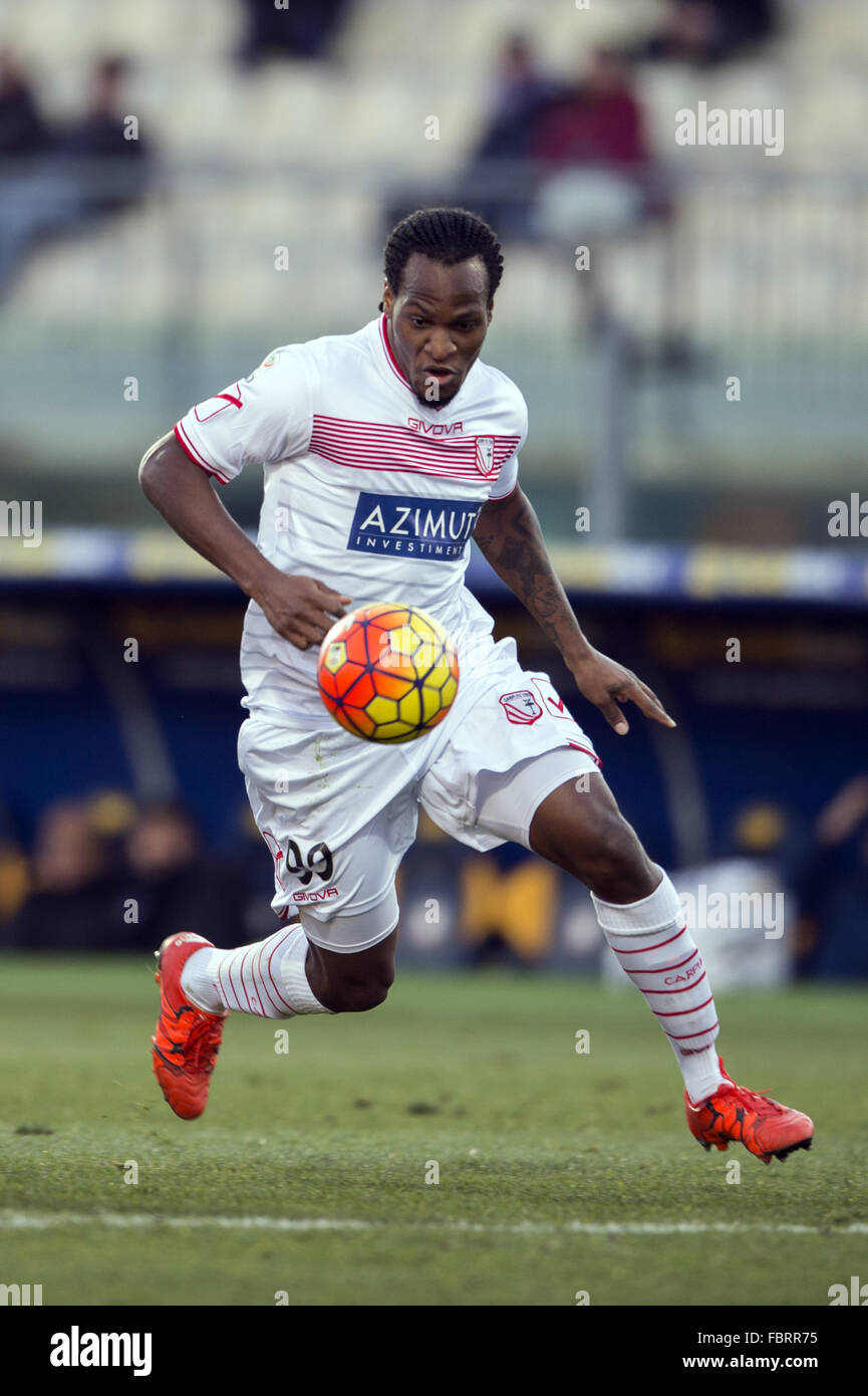 Modena, Italy. 17th Jan, 2016. Jerry Mbakogu (Carpi) Football/Soccer ...